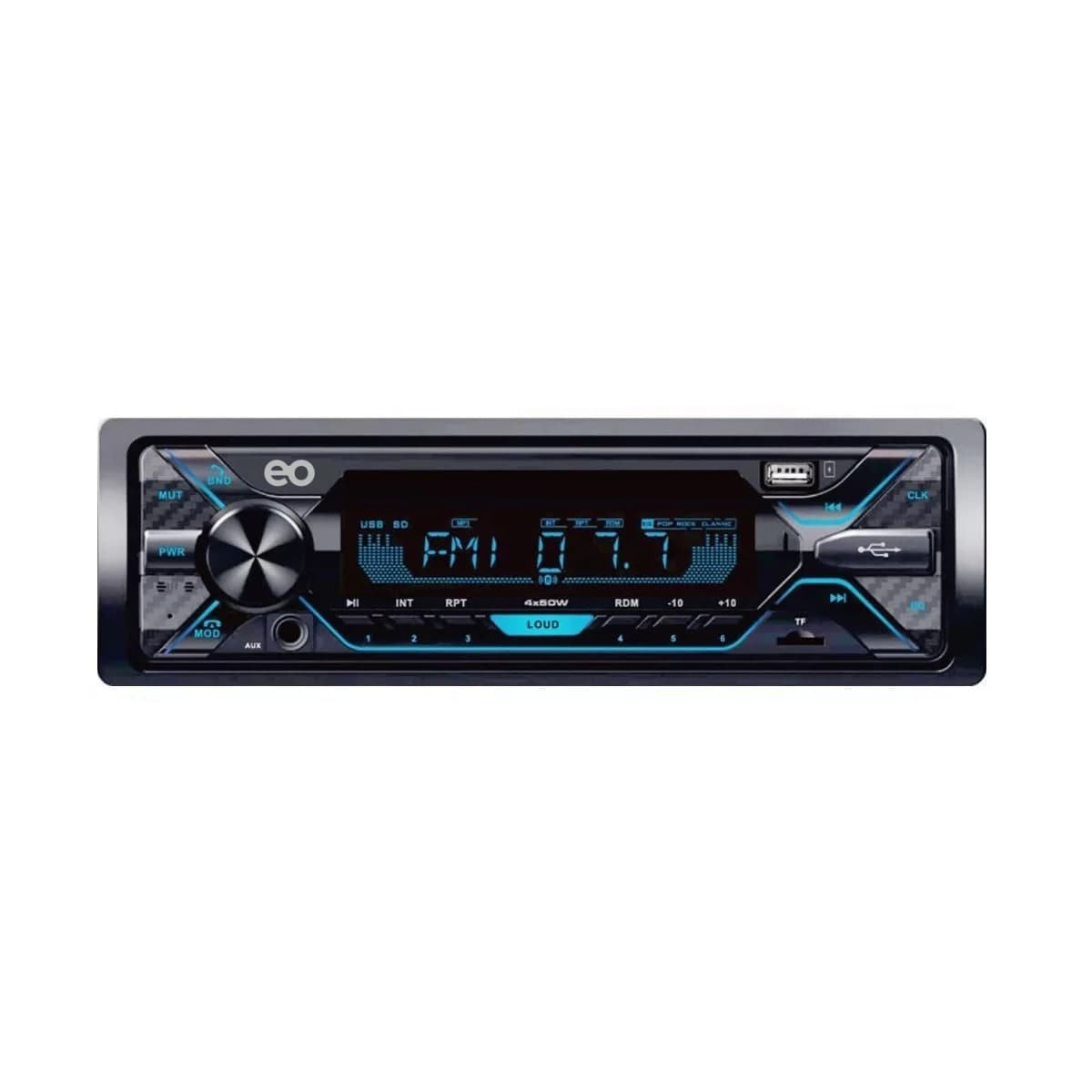 Auto Estéreo Bluetooth Carga Rápida Eo Safe Imports Esi-4798-1 Negro ...