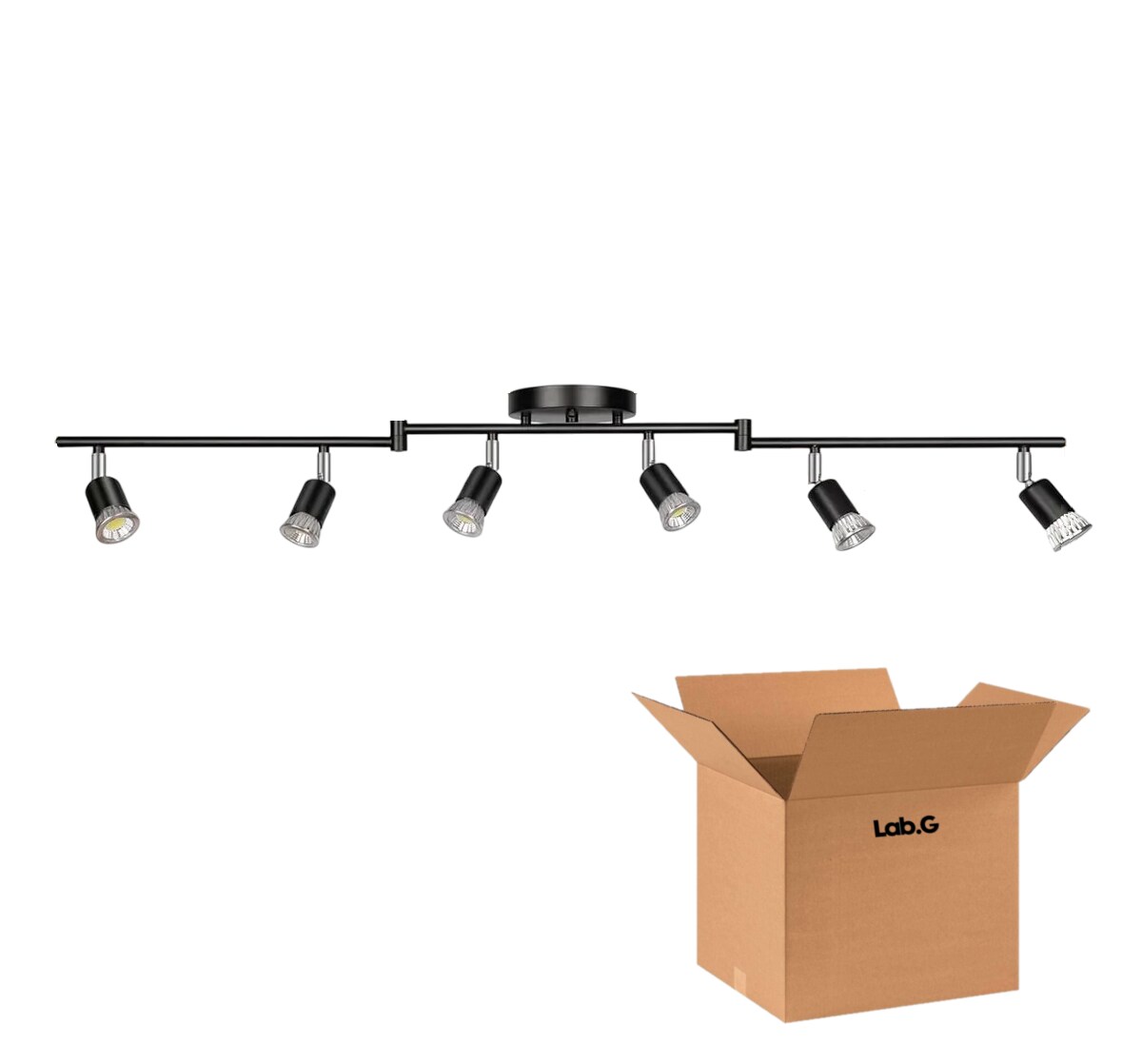 Iluminación De Riel Lab.g Led De 6 Luces,negro | Coppel.com