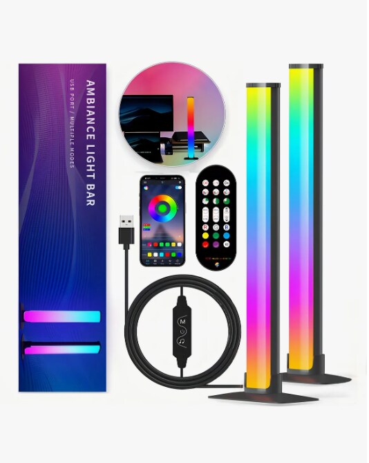 Barra de Luz Led 2 Piezas con App Control Luz Ambiental | Coppel.com