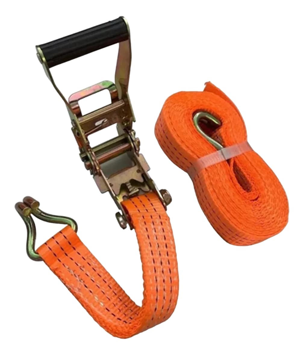 Eslinga Cinta de Amarre con Matraca 5 cm x 10 m Máxima 2000 kg Naranja ...