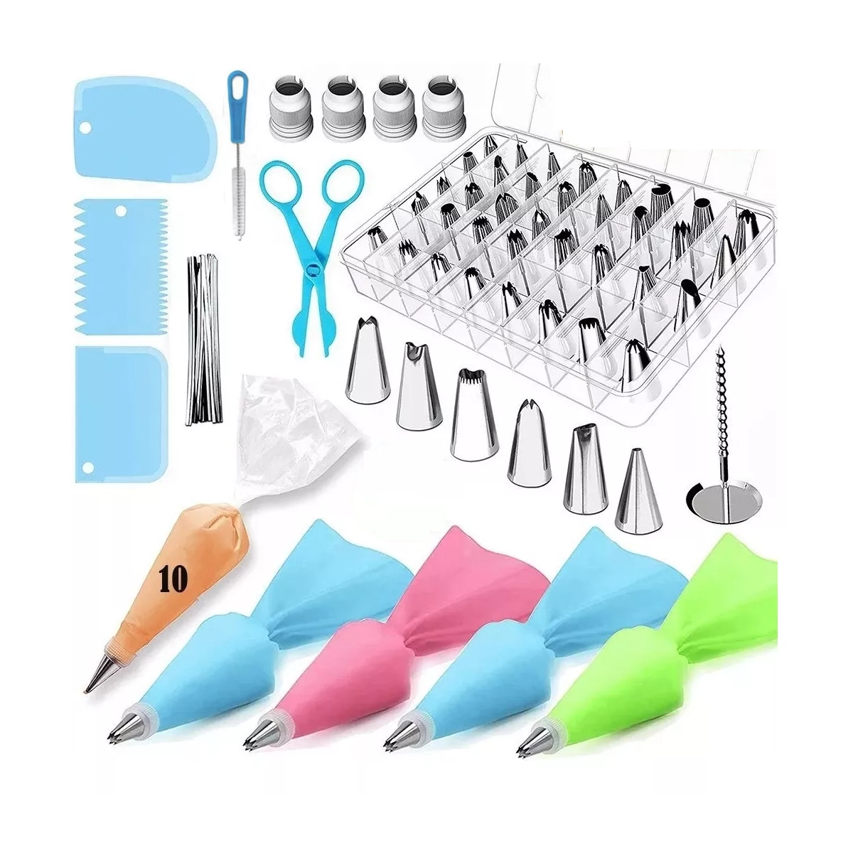 Juego Para Decoración De Pasteles 72 Piezas Eo Safe Imports Esi-17983 ...