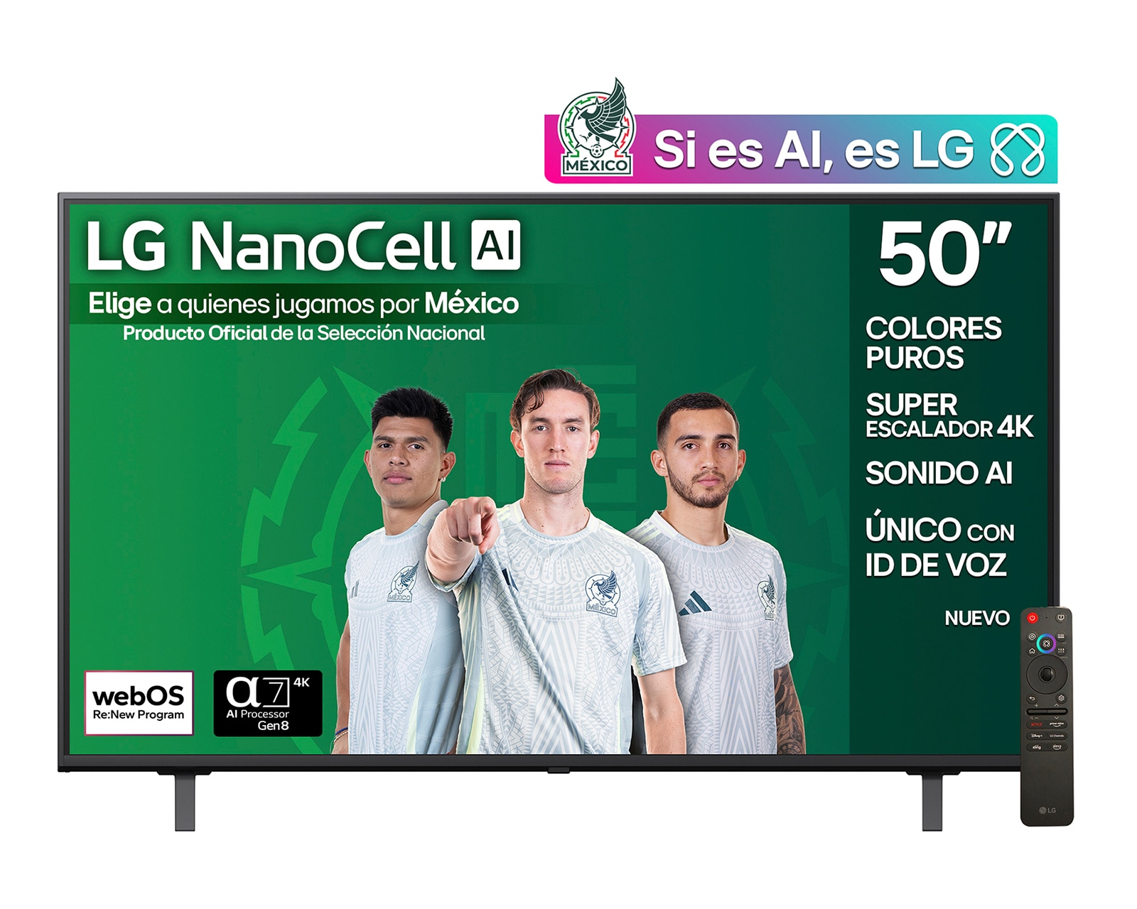 Pantalla Smart TV LG NanoCell 50 Pulgadas Ultra HD 4K 50NANO80ASA ...