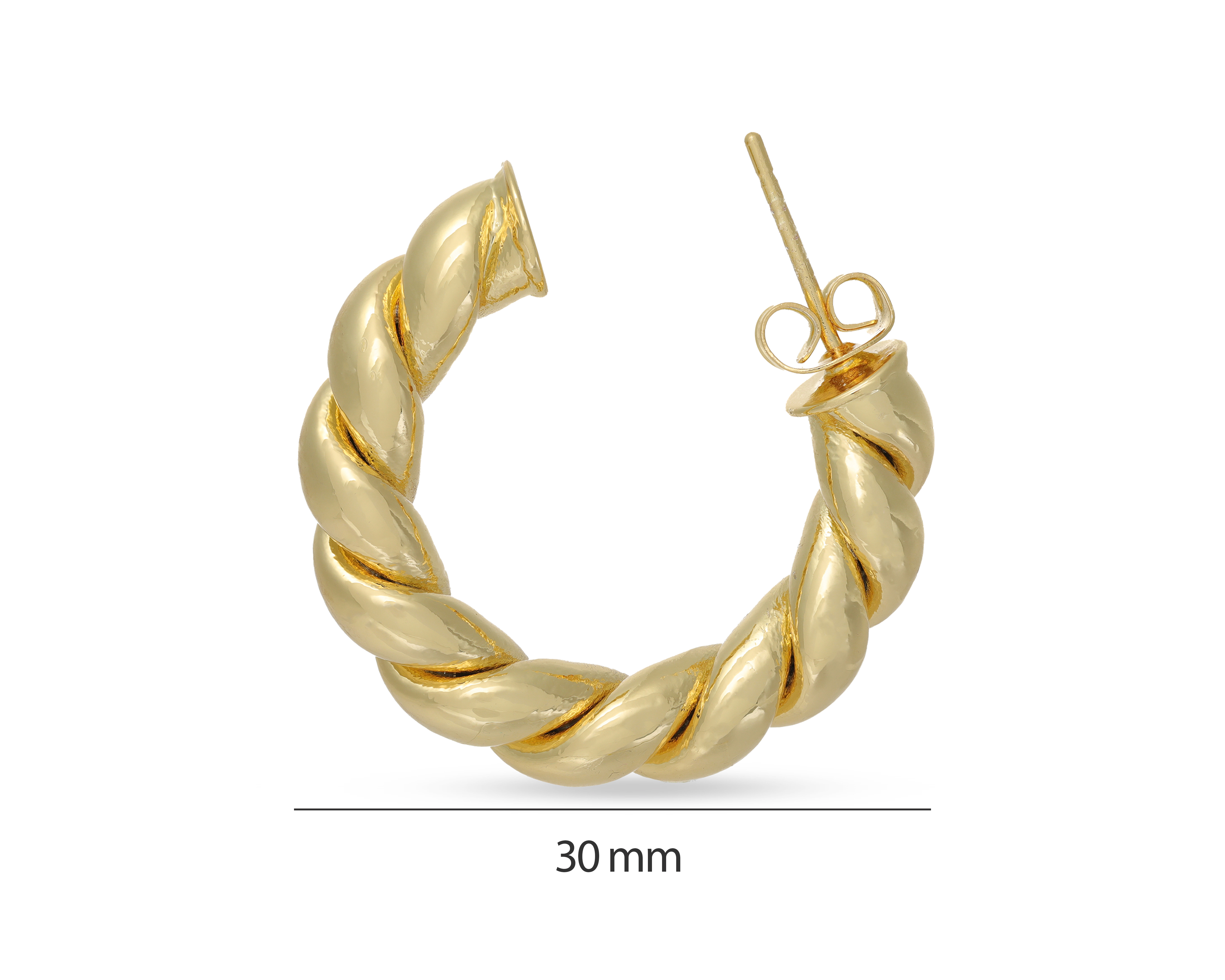 Arracadas Chapa de Oro 14k Allu Jewelry | Coppel.com
