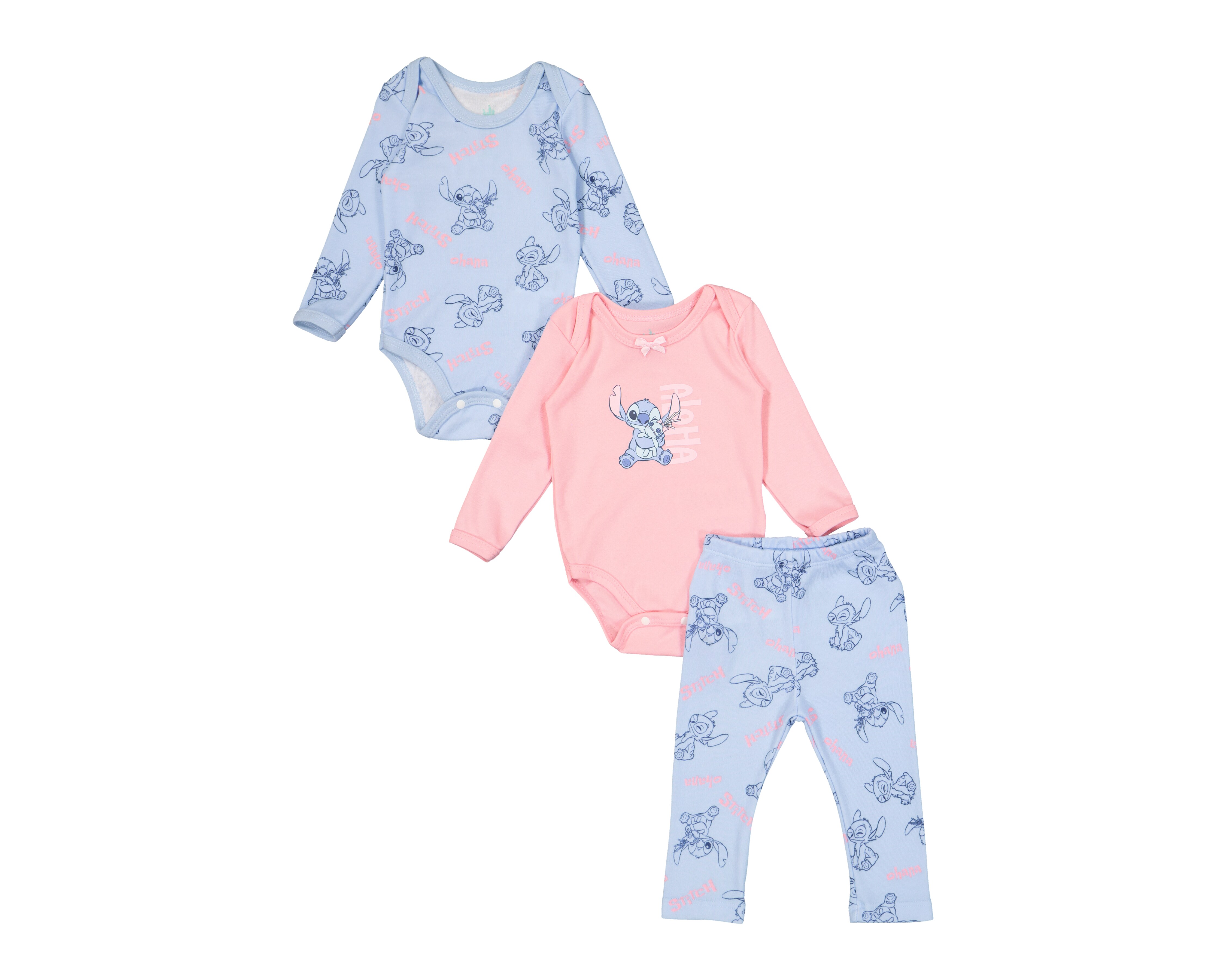 Pañalero para Bebé Niña Disney Baby Stitch 3 Piezas | Coppel.com