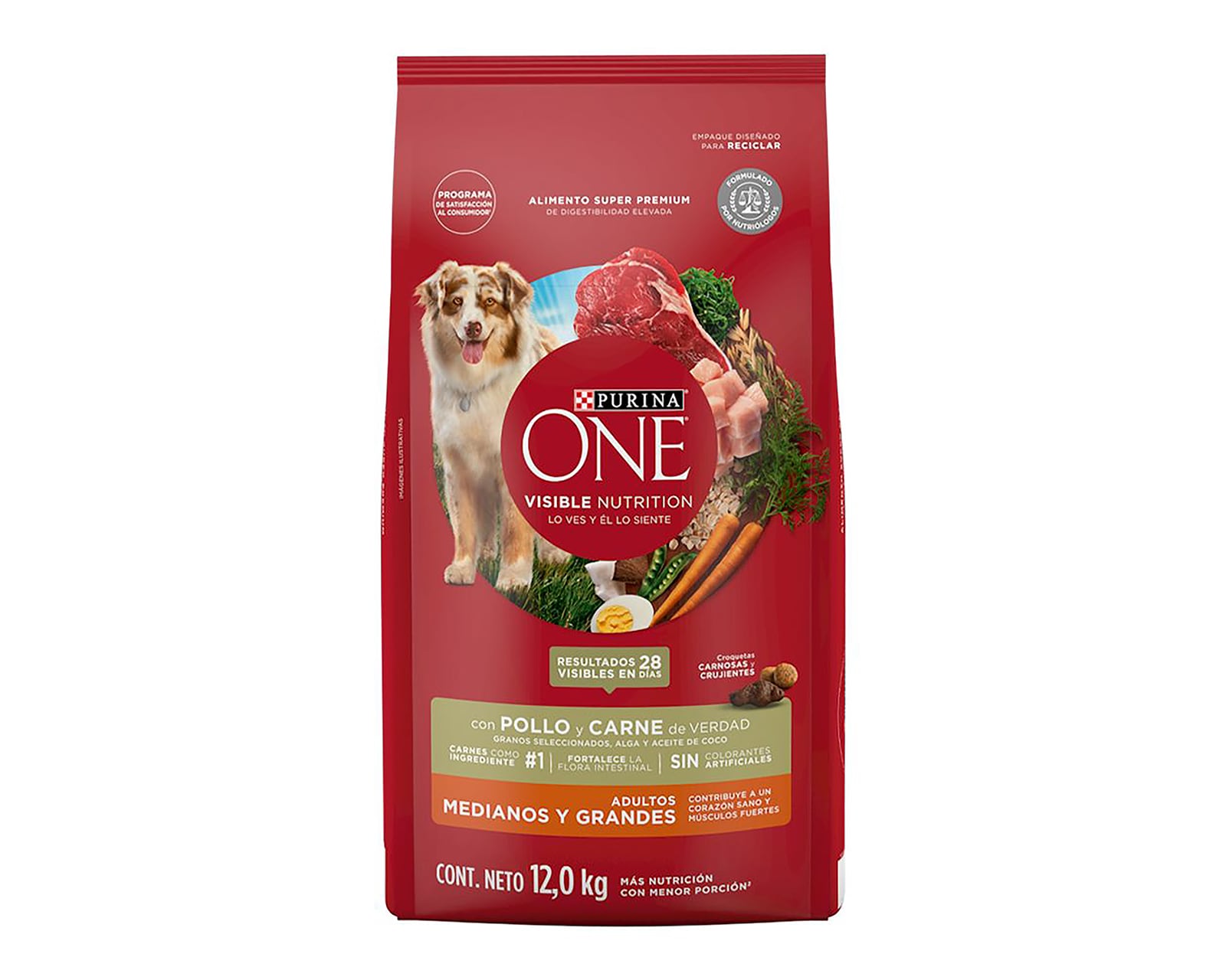 Alimento para Perro Purina One Dog Adulto 12 kg | Coppel.com