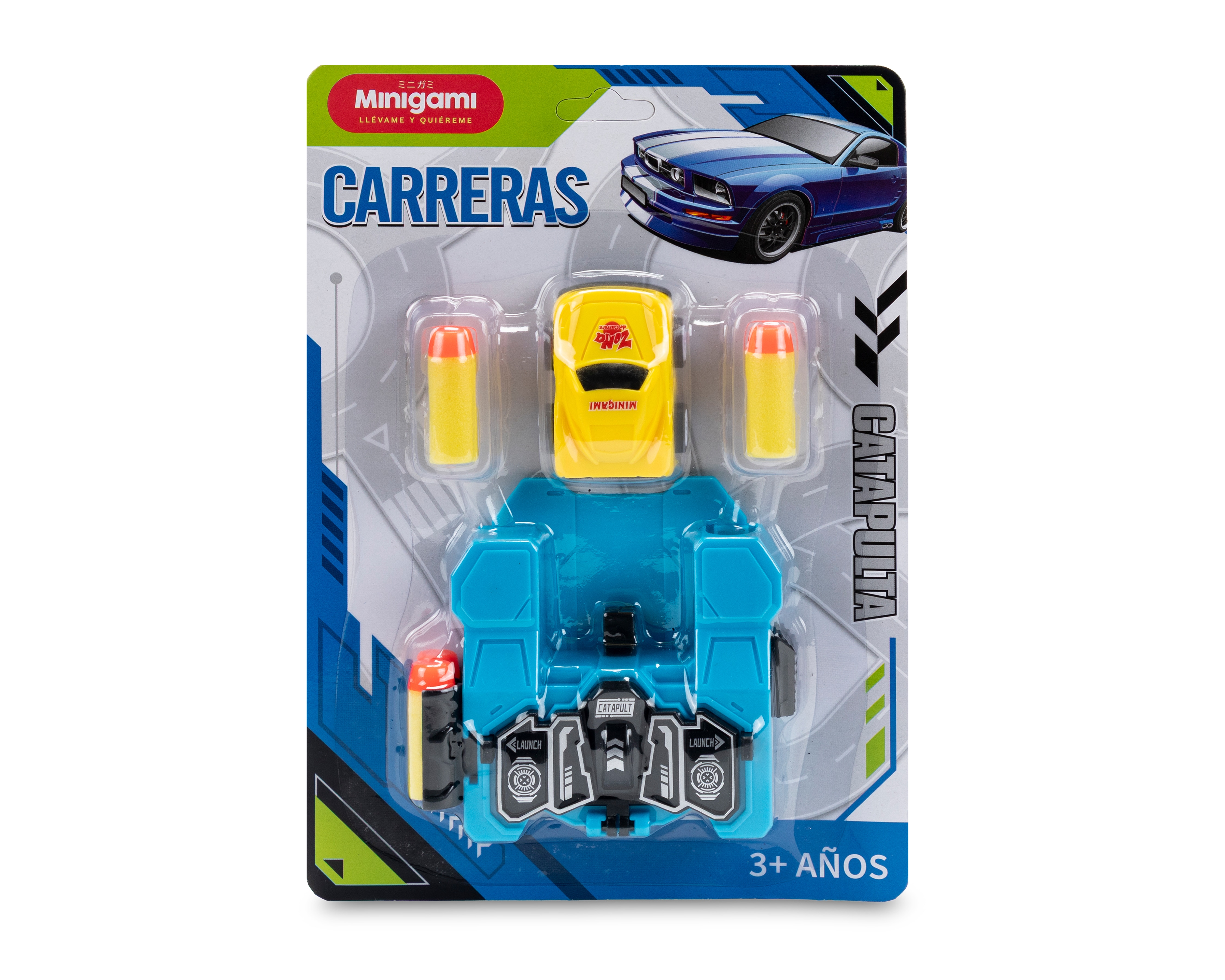 Catapulta de Carro de Carreras Minigami | Coppel.com