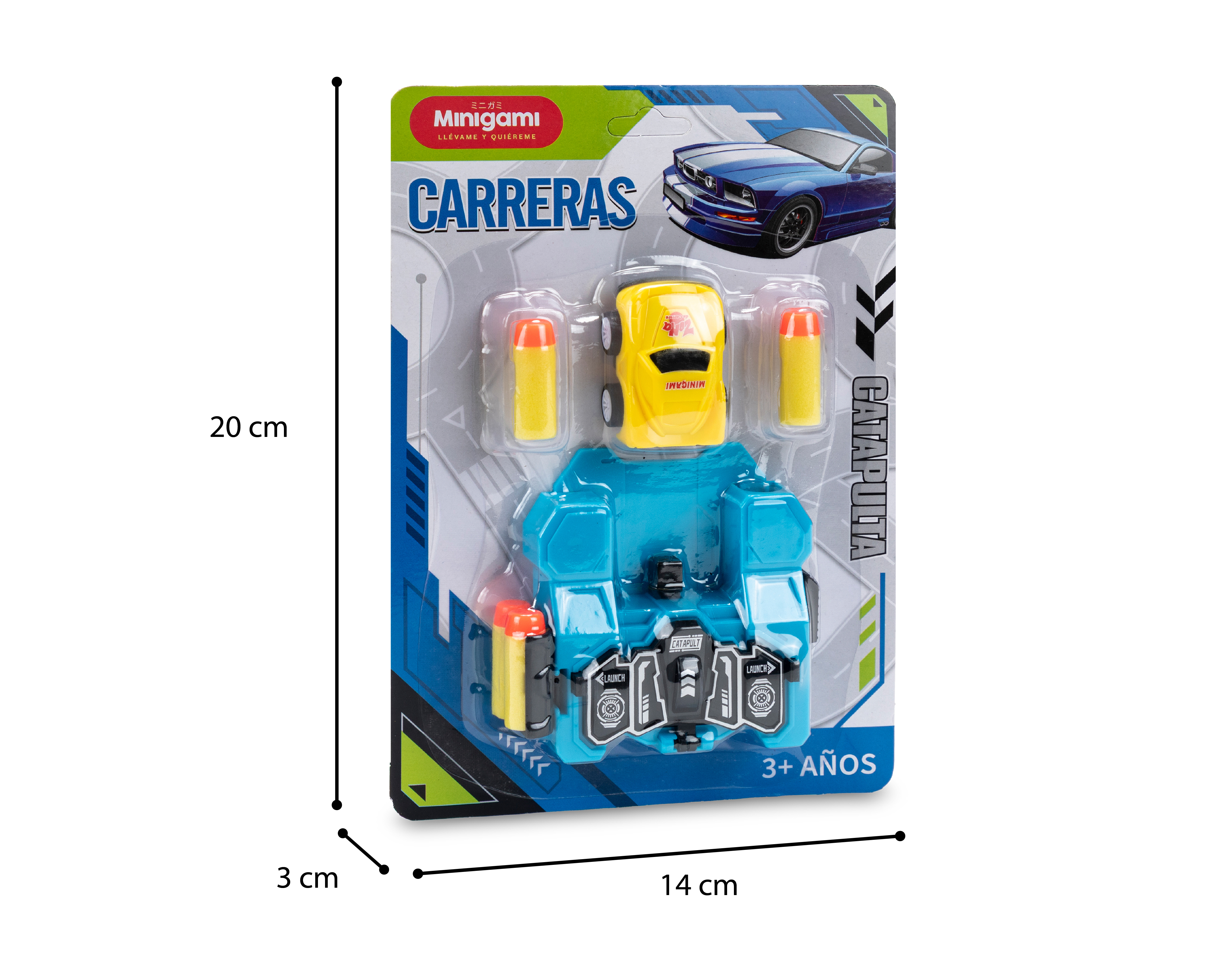 Catapulta de Carro de Carreras Minigami | Coppel.com