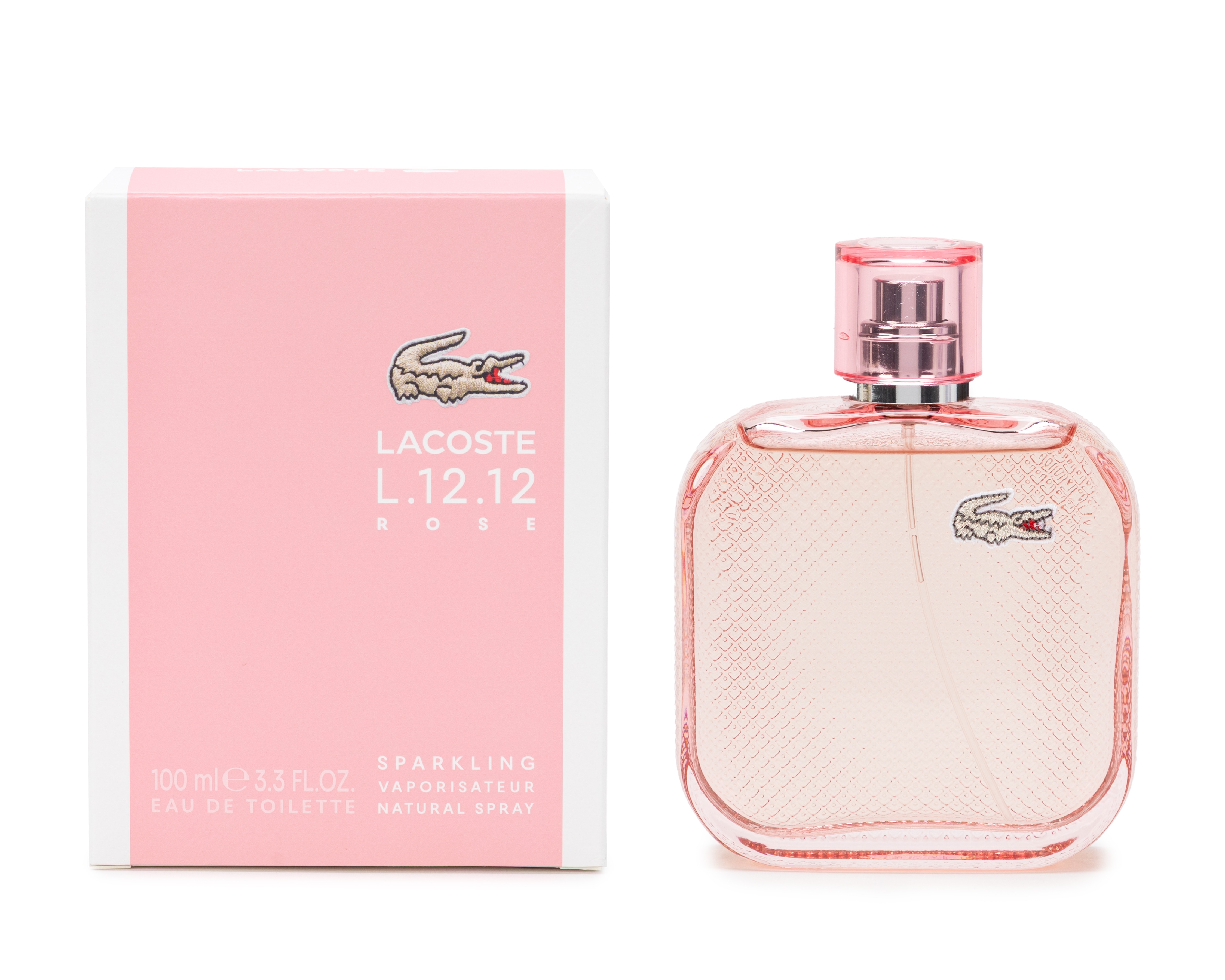 Perfume Lacoste L.12.12 Rose Sparkling Eau de Toilette 100 ml | Coppel.com
